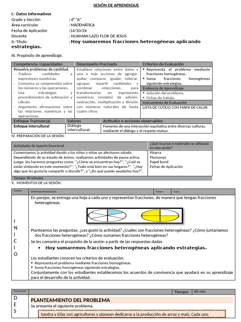 Matem 14 Octubre | PDF | Evaluación | Aprendizaje