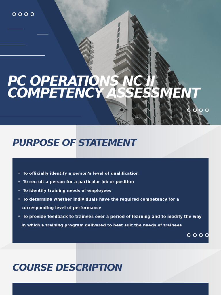PC Operations NC II Competency Assessment | PDF | Safety