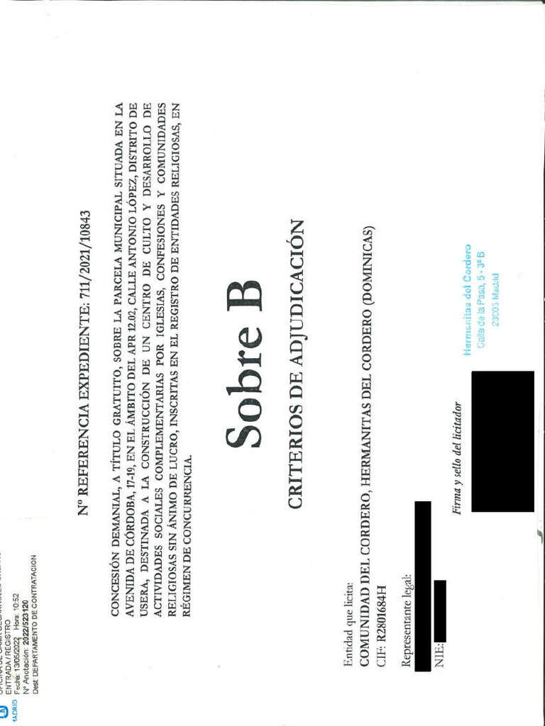 Exp 711 - 2021 - 10843 - Sobre B - Compressed | PDF | Madrid
