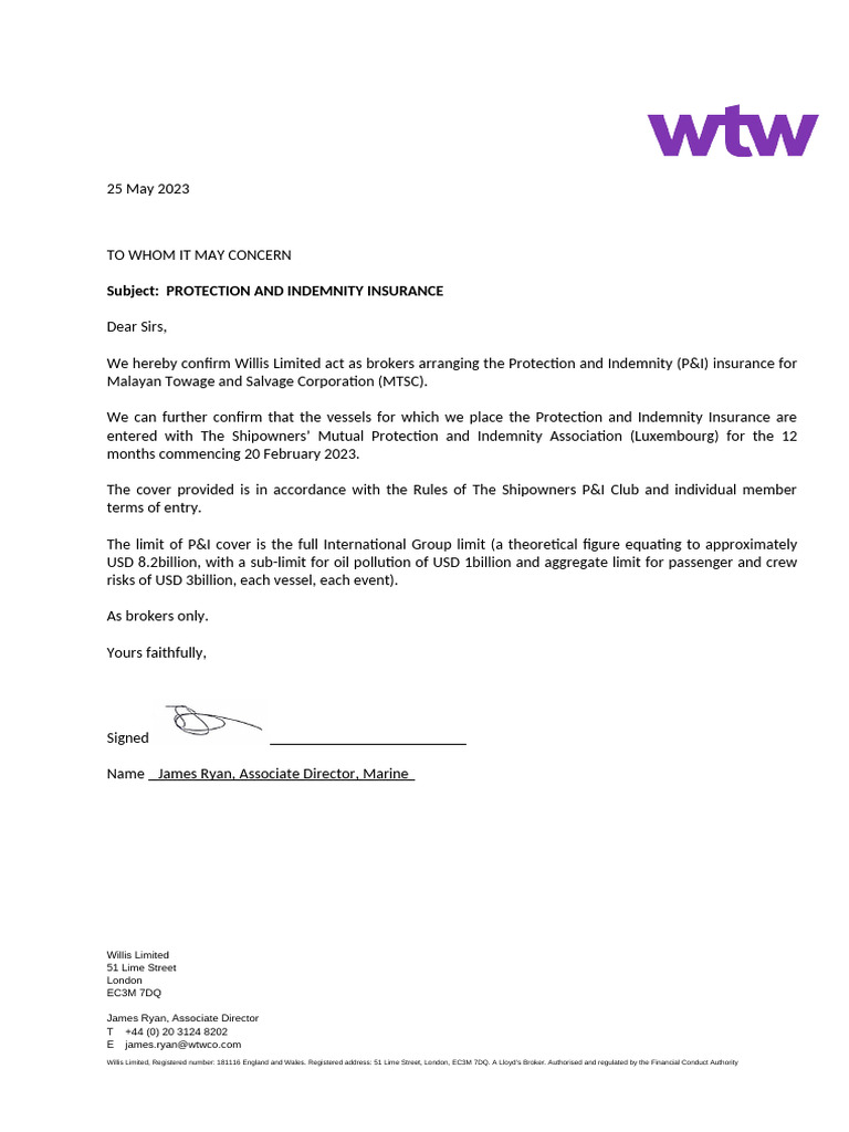 PI Confirmation of Cover Letter | PDF
