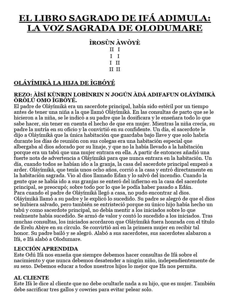 Irosun Iwori Adimula PDF | PDF
