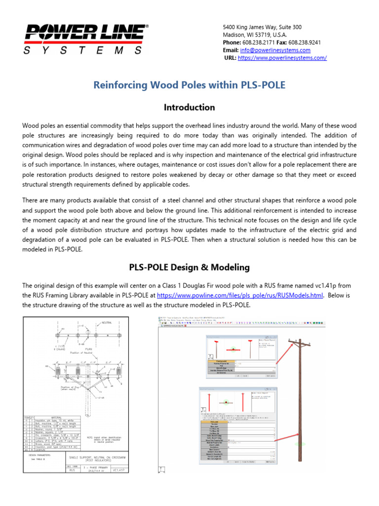 Wood Pole Reinforcement Techniques | PDF | Wood | Structural Analysis