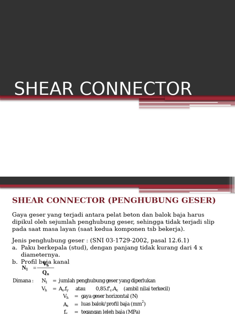 Panduan Shear Connector Bondek | PDF