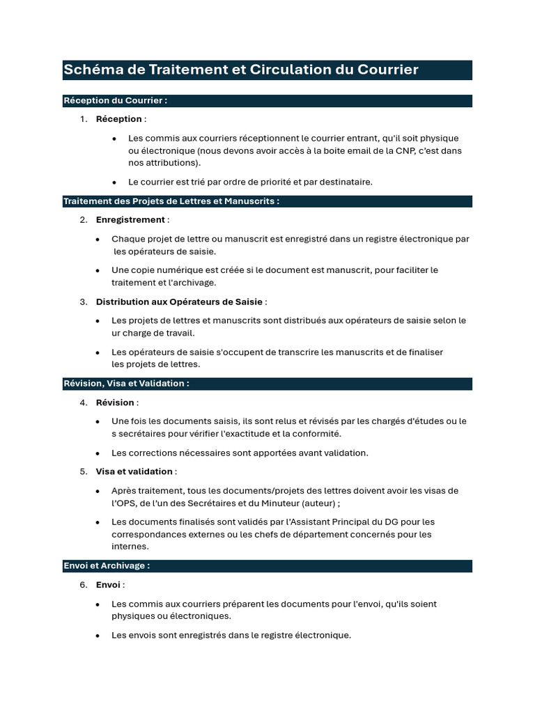 Schéma de Traitement - CNP | PDF