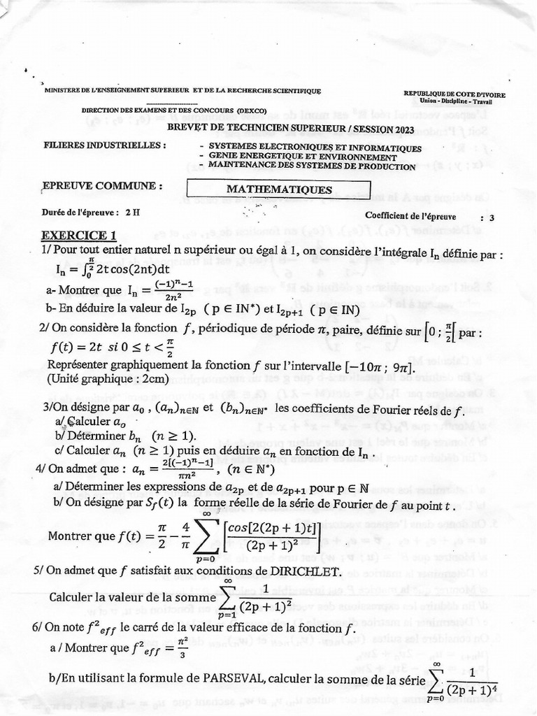 Mathemat i Ques 6 | PDF
