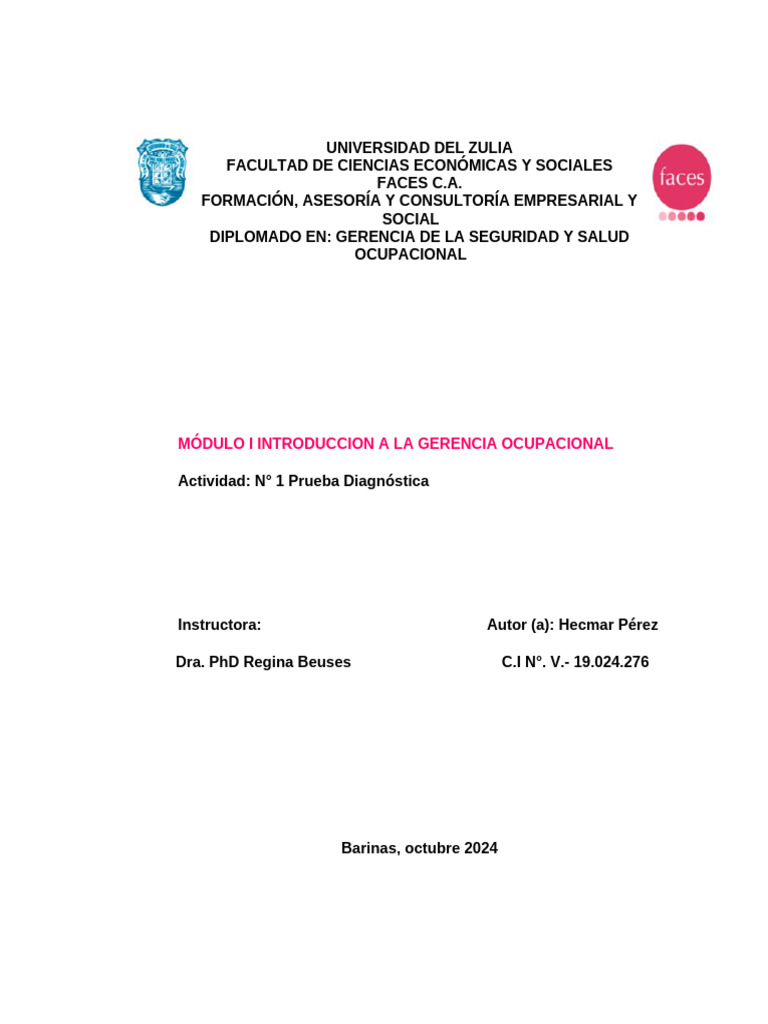 Modulo 1 - Actividad #1 - Hecmar Perez | PDF | Valores