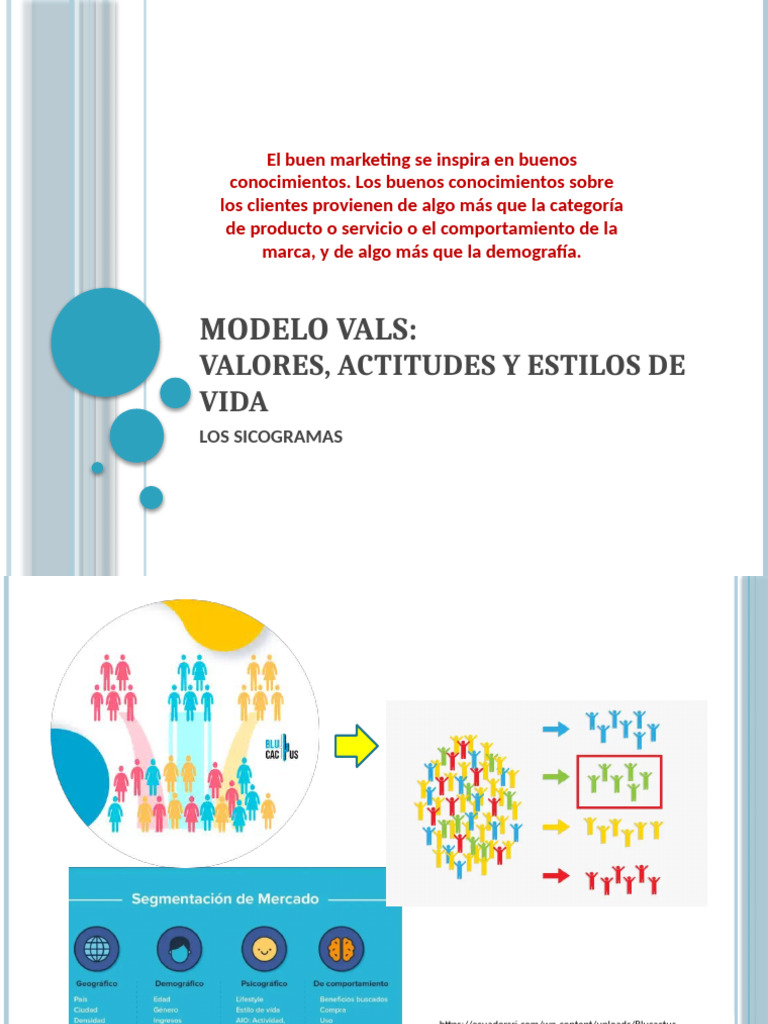 Modelo VALS | PDF | Marketing | Comportamiento