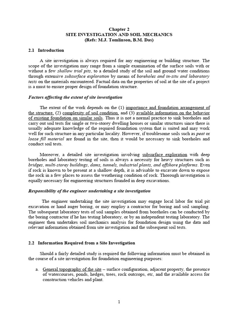 Site-Investigation | PDF | Deep Foundation | Groundwater