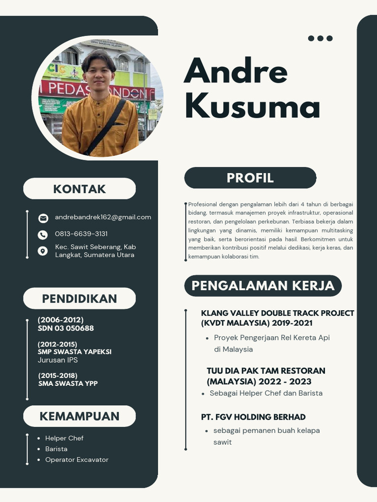 Profil Profesional Andre Kusuma | PDF