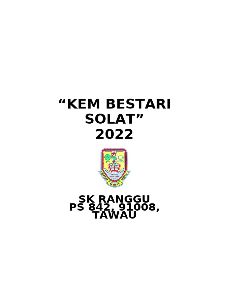 KERTAS KERJA KEM BESTARI SOLAT | PDF KERTAS KERJA KEM BESTARI SOLAT | PDF