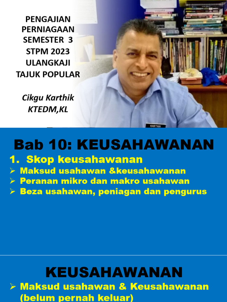 Tajuk Popular S3 STPM 2023 | PDF