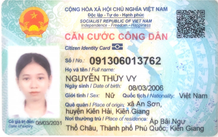 Cccd Mặt Trước 2 | PDF