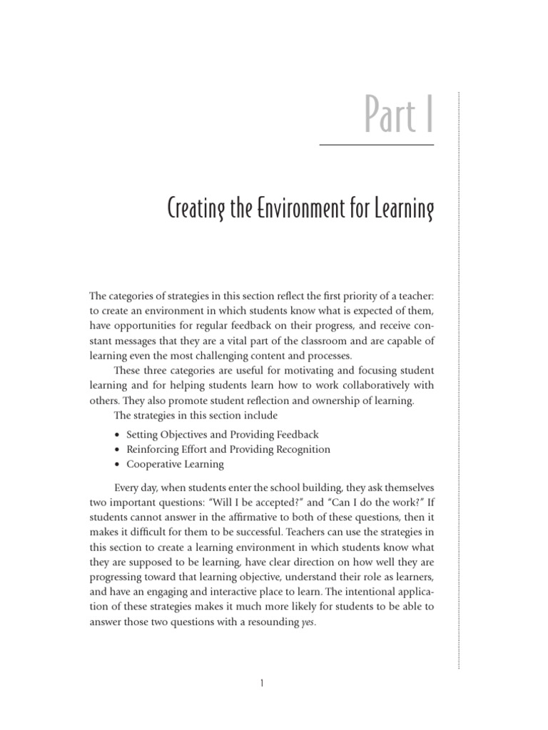 A_Handbook_for_Classroom_Instruction_That_Works_----_(Part_I_Creating ...