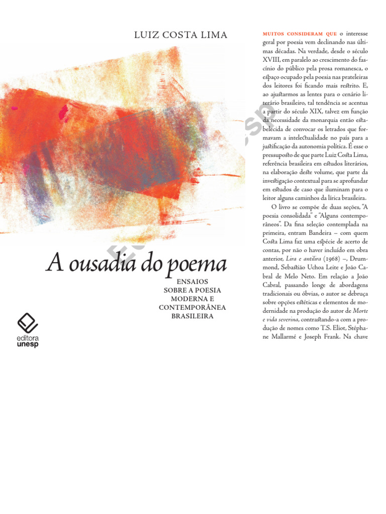 A Ousadia Do Poema | PDF | Science | Estética