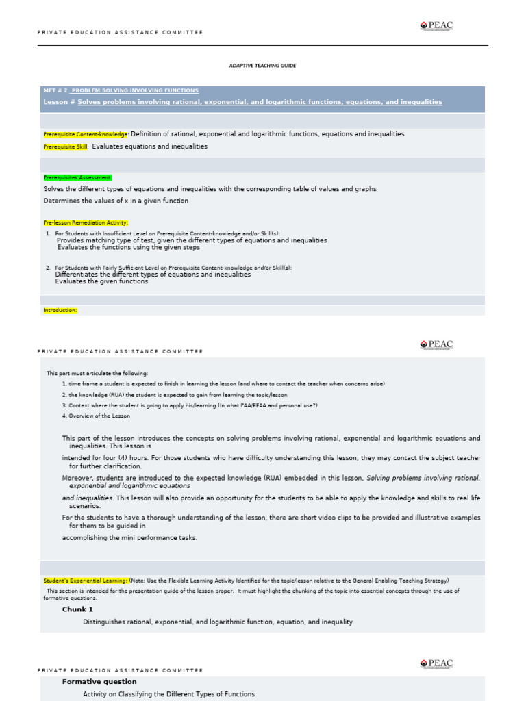 ATG | PDF | Function (Mathematics) | Exponential Function