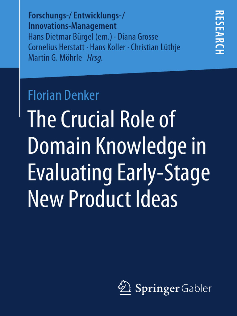 The Crucial Role of Domain Knowledge in Evaluating Early-Stage New Product Ideas | PDF ...