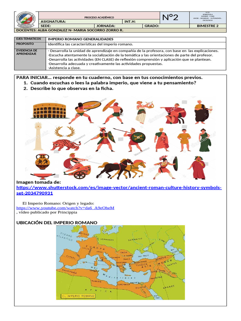 N°2 Imperio Romano Generalidades | PDF | imperio Romano | Roma antigua