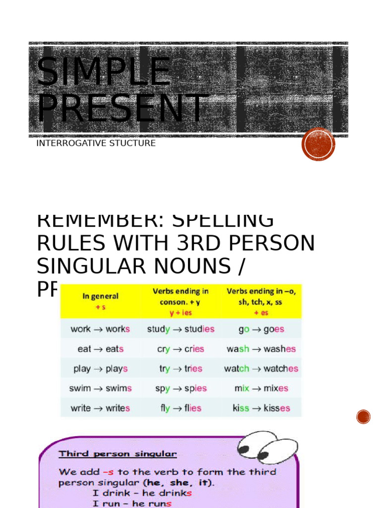 1ero de Secundaria Simple Present Interrogative Structures | PDF