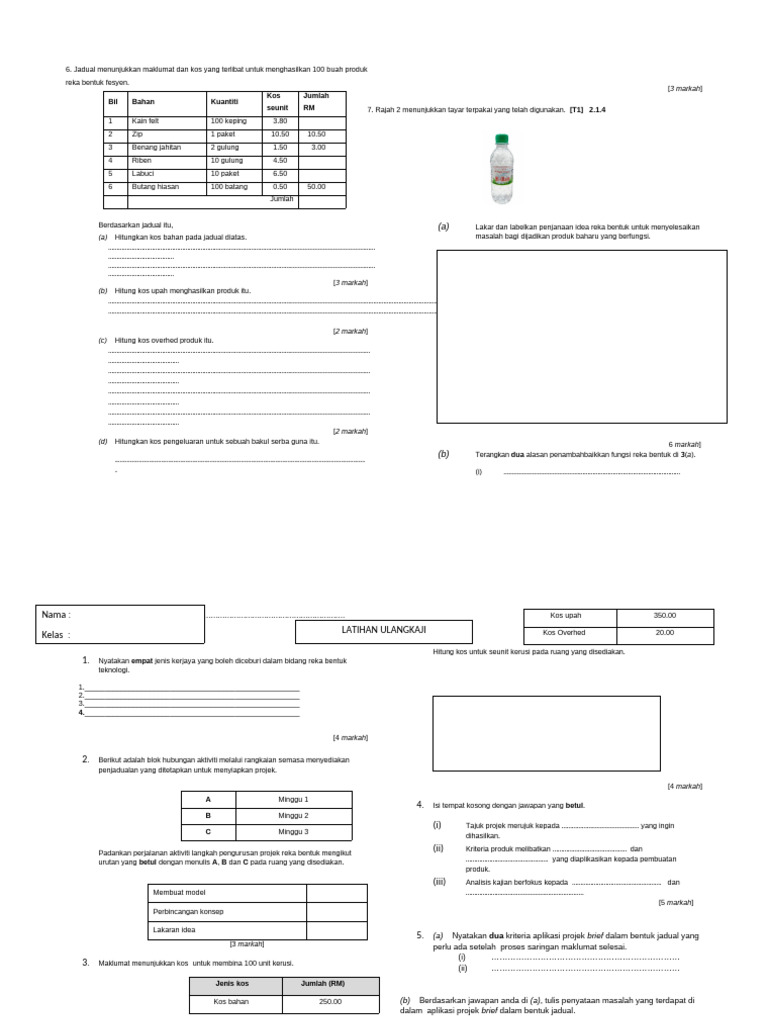 Latihan Ulangkaji | PDF