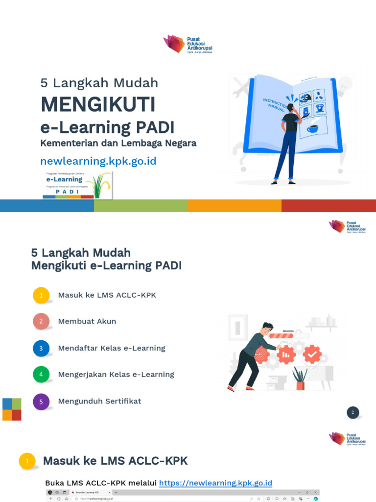 5 Langkah Mudah Mengikuti E-Learning PADI KL - Newlearning | PDF