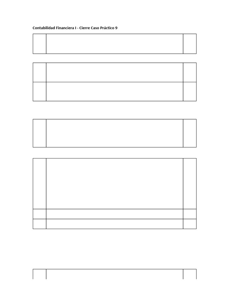 Cierre Caso 9 | PDF | Contabilidad financiera | Economía Financiera