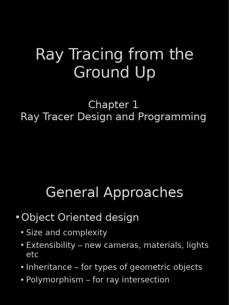 Ray Tracing Chapter 1 | PDF | Software Development | Computer Engineering