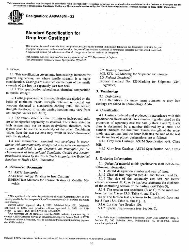 A48 A48m - 22 | PDF