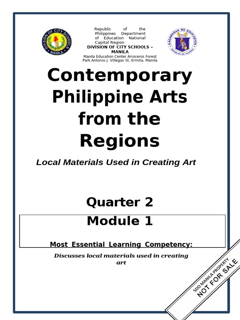 CPAR_Q2_Mod1 | PDF | Philippines | Learning