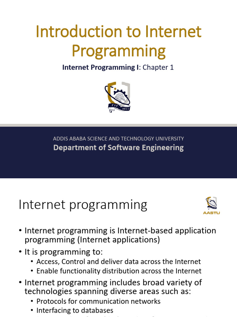 Introduction to Internet Programming | PDF | World Wide Web | Internet ...