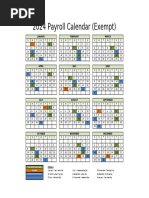 Payroll Calendar 2025 | PDF