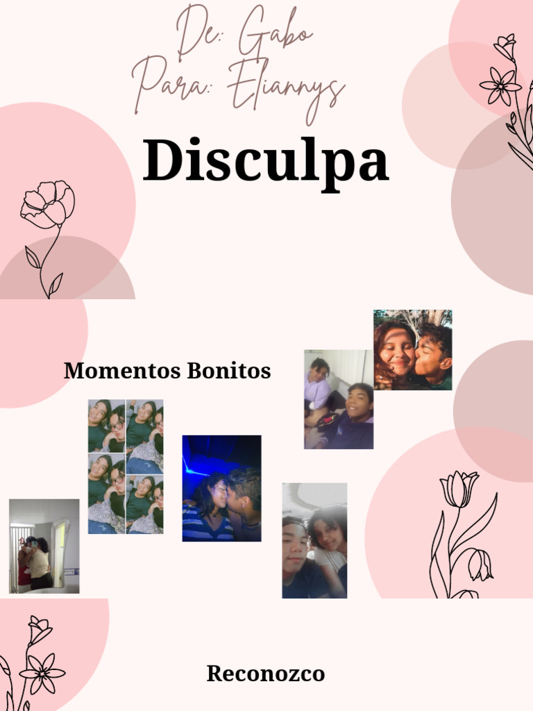 Disculpas Sinceras por Errores Amorosos | PDF