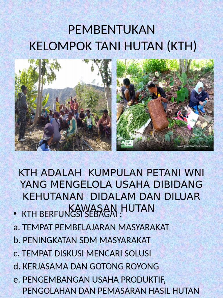 Pembentukan KTH | PDF