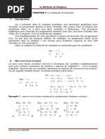 Cours 4 - Méthode de Simplexe | PDF | Optimisation linéaire ...