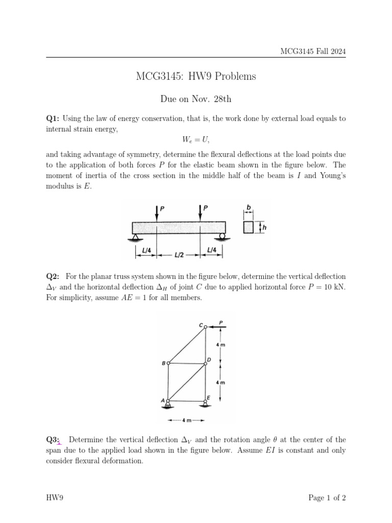 HW9 Problems | PDF