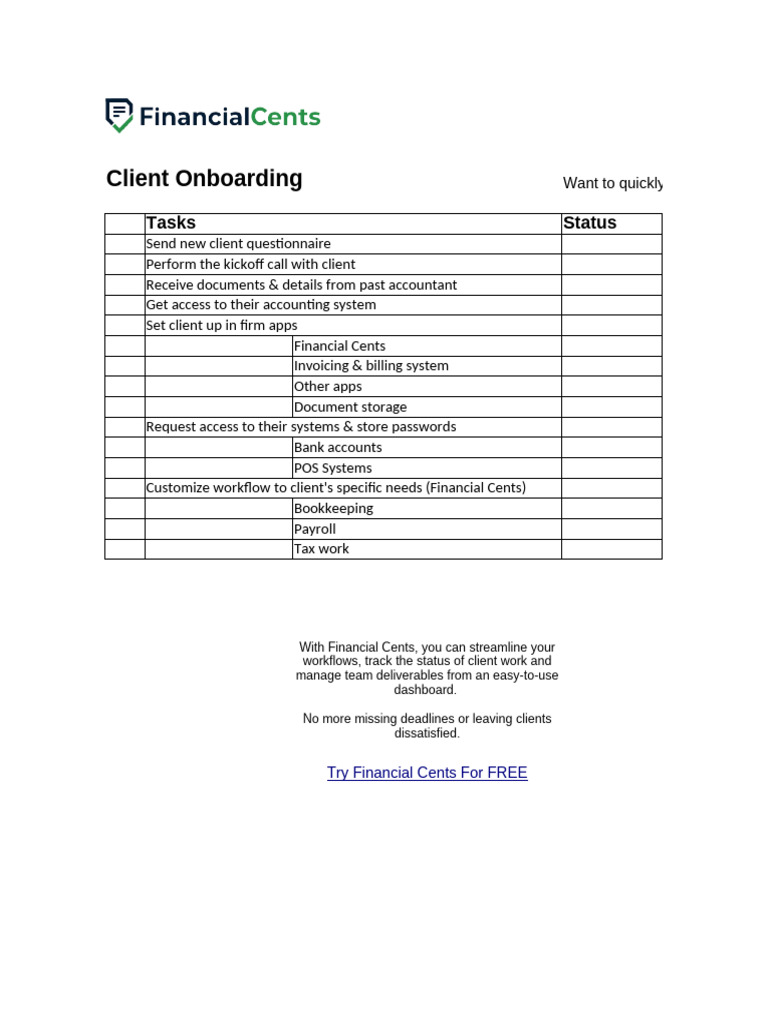 Client Onboarding | PDF