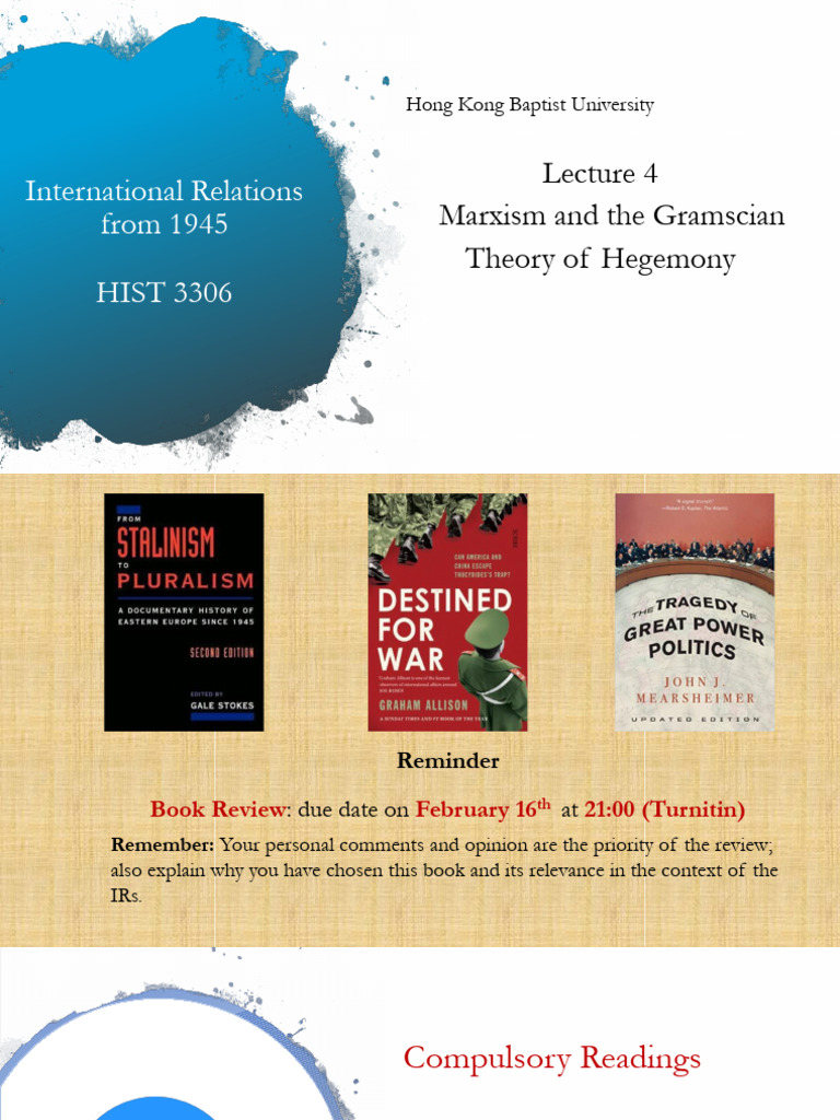 3306 Lesson 5 Marxism Gramsci Pdf Antonio Gramsci Marxism