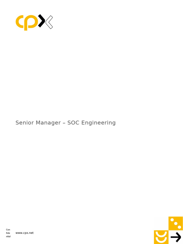 JD - SM SOC Engineering | PDF | Information Security | Computing