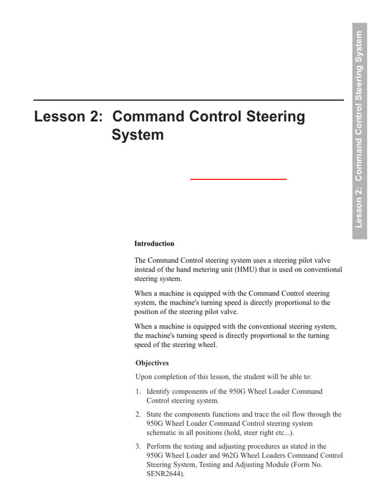 UNIT2L2S - Command Control Steering System | PDF | Valve | Pump