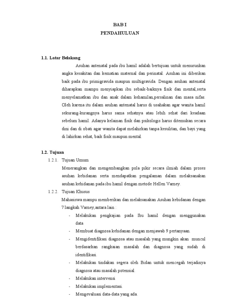 Askeb Kehamilan Kompre Baru | PDF