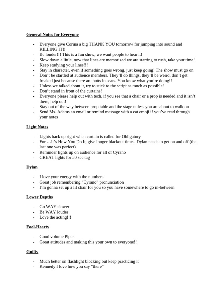 11_12 Tech Week Notes | PDF