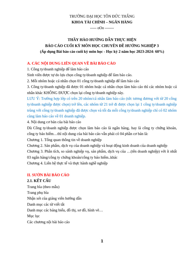 2024-Hướng Dẫn Làm Bài Bcck-Môn CDHN3 | PDF