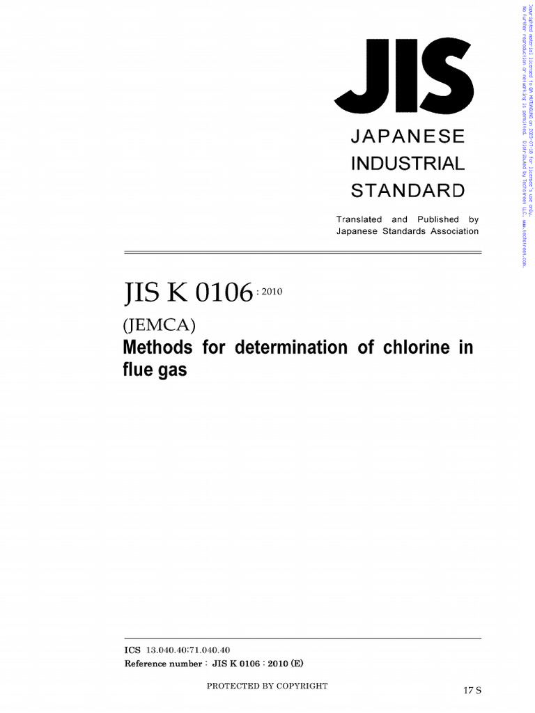 Jis K 00106 000 000 2010 e Ed10 I4 | PDF | Copyright Law | Government Information