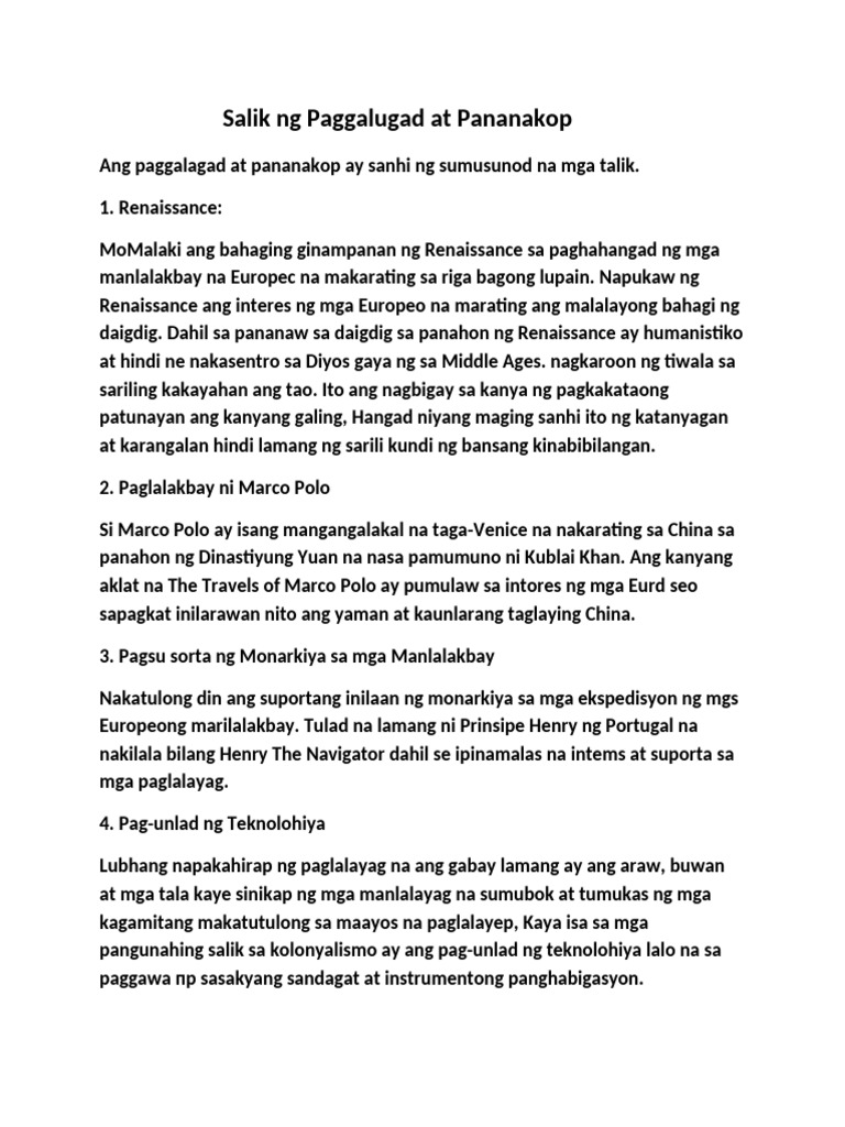 Salik NG Paggal-WPS Office | PDF