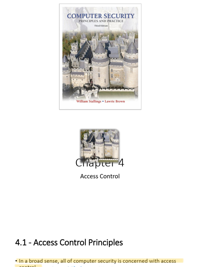 Lecture11 Access Control Pdf Computer Access Control Computing 4473