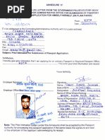 Annexure N': Subject: Prior Intimation For Submission of Passport ...