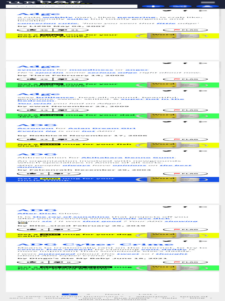 Urban Dictionary Adge | PDF