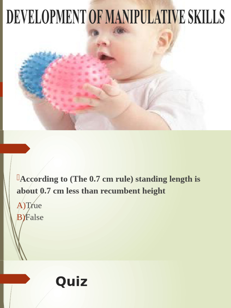 Understanding Manipulative Motor Skills | PDF | Finger | Hand