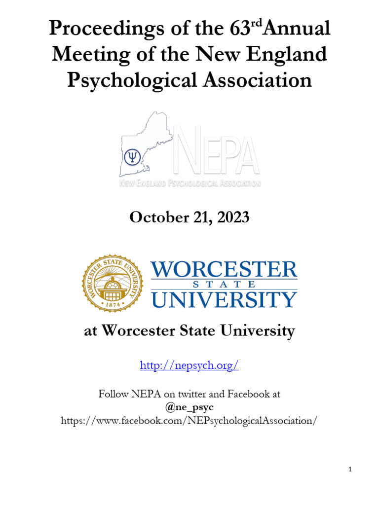 23 Final NEPA Program 1 | PDF | Psychology | Social Stigma