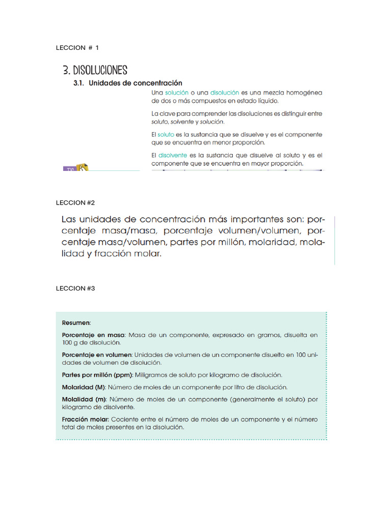Leeciones Quimica | PDF