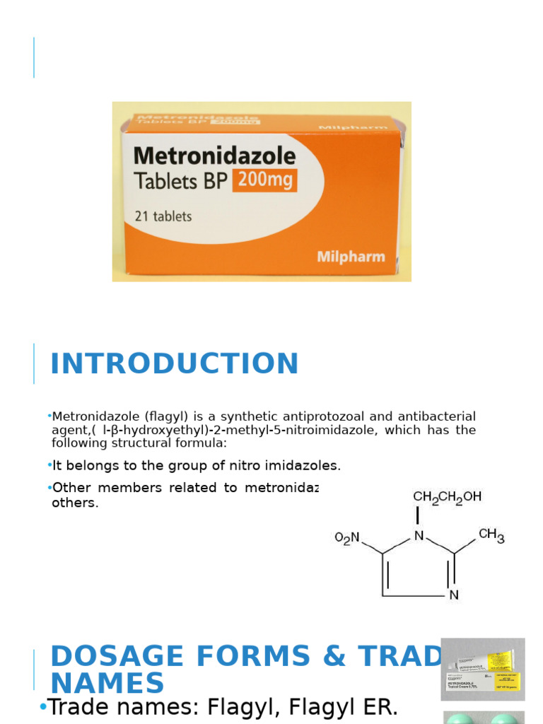 Metronidazole Overview: Uses & Side Effects | PDF | Pharmaceutical ...